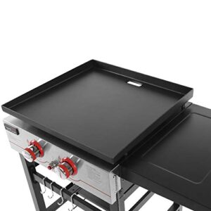 Royal Gourmet Flat Top Grill 2 Burner Outdoor Propane Gas Griddle Comal Para Tacos, Pupusas, Stove Top Grill for Gas Stove, GB2000, Black