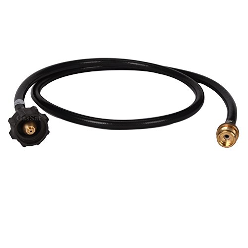 GasSaf 5FT Propane Adapter and Hose Assembly Replacement with Hose for Type1 LP Tank and Gas Grill - CSA Certified