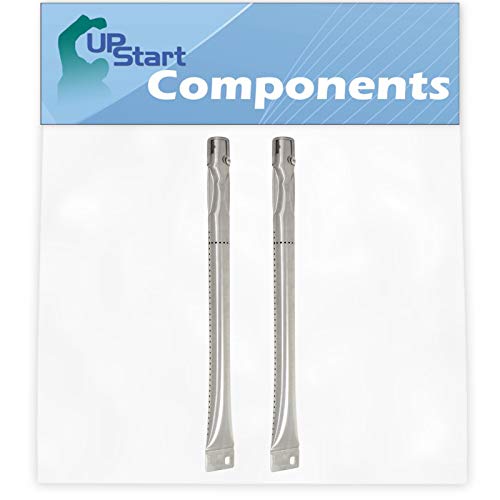 UpStart Components 2-Pack BBQ Gas Grill Tube Burner Replacement Parts for Brinkmann 810-9490-0 - Compatible Barbeque Stainless Steel Pipe Burners