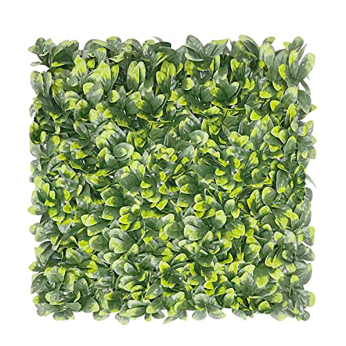 Windscreen4less Artificial Faux Ivy Leaf Decorative Fence Screen 20'' x 20" Boxwood/Milan Leaves Fence Patio Panel, Ficus 28 Pieces