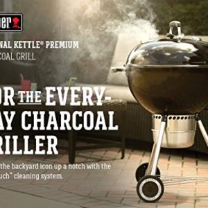 Weber Original Kettle Premium Charcoal Grill, 22-Inch, Black