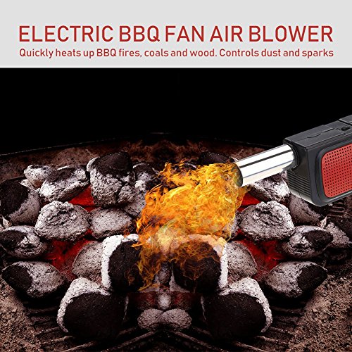 Handheld Electric BBQ Fan, Portable Electric BBQ Fan Air Blower, Bellows for Open Fire, for Outdoor Camping Picnic Barbecue Cooking Tool, comfortable grip