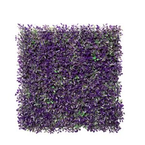 windscreen4less artificial plant leaves faux ivy leaf decorative wall fence screen 20” x 20″ purple peanut leaves 9 pcs