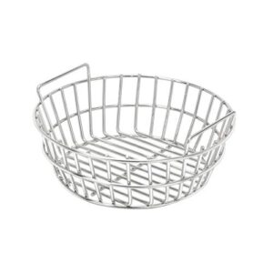 only fire #8567 charcoal ash basket stainless steel charcoal holder with handles, fits for kamado joe-joe junior grill