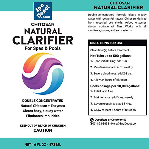 Chitosan Natural Hot Tub Spa & Pool Clarifier - Double Concentrated (2)