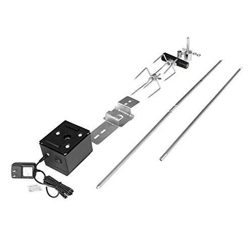 Royal Gourmet Universal Complete Rotisserie Kit for Grills, 36’’/50’’, 8x8 mm Square Spit Rod, Stainless Steel