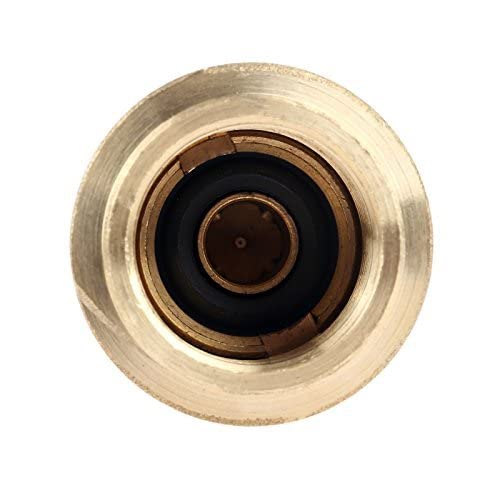 Mtsooning 2PCS 1/4 Inch QCC1 Solid Brass Nut, Propane Hose Adapter Gas Fitting Adapter Male Pipe Thread Propane Quick Connector