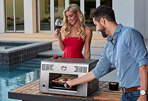 Schwank 1500°F Portable Infrared Grill, Stainless Steel, Propane (LP), Made in USA