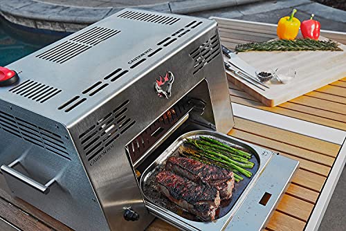 Schwank 1500°F Portable Infrared Grill, Stainless Steel, Propane (LP), Made in USA