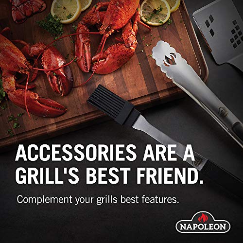 Napoleon BBQ Grill Accessory, Grill Mat for Large Grills, 90-inch x 35-inch, 228.6 cm x 88.9 cm, Heat & Flame Resistant, Protect Deck & Patios From Grease, Oil, Debris Under The BBQ Grill