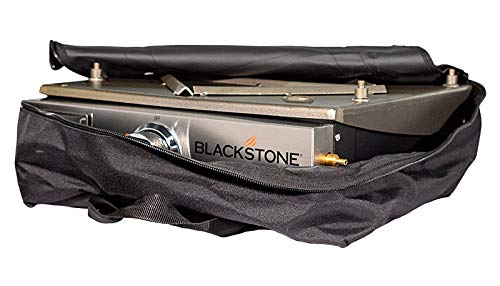 Blackstone 17 inch Griddle Cover and Carry Bag Water Resistant 600D Polyester Heavy Duty Flat top 17" Gas Grill Cover Accessory Exclusively Fits Blackstone 17" Griddle Cooking Station Without Hood