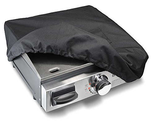 Blackstone 17 inch Griddle Cover and Carry Bag Water Resistant 600D Polyester Heavy Duty Flat top 17" Gas Grill Cover Accessory Exclusively Fits Blackstone 17" Griddle Cooking Station Without Hood