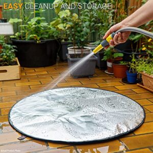 Safeparty Fire Pit Mats for Under Fire Pit - (38" Large) 3 Layers Premium Round Fire Pit Mat for Deck, Patio, Grass and Composite, Fire Pit Pad, Fire Mat, Fireproof Mat for Fire Pit Grill BBQ Smoker