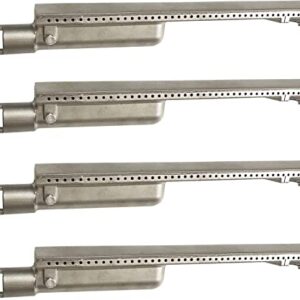 GRILLJOB 4 Pack Heavy Duty Cast Stainless Steel 304 BBQ Grill Burner Replacement Parts for Cal Flame G Series and P-Series Grills, NEXGRILL, Thermos Turbo Beefeater Bull Aussie Blaze