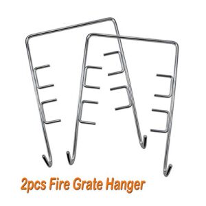 MixRBBQ 27 inch Ash pan for Chargriller 1224 1324 2121 2222 2727 2828 2929 Charcoal Grill, Fire Grate Replacement Part with 2pcs Fire Grate Hanger, 27" Drip Pan