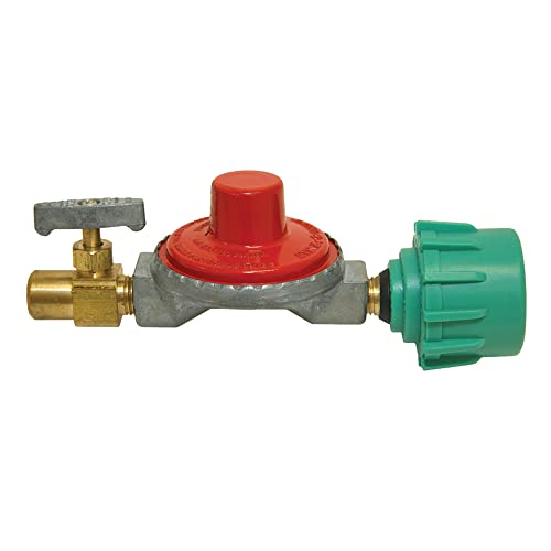 Bayou Classic 7000 High Pressure Regulator/Control Valve Features 10-psi Regulator Brass Control Valve 1/4-in FNPT Outlet