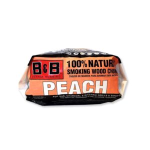 B&B Charcoal All Natural Peach Wood Smoking Chunks 549 cu in