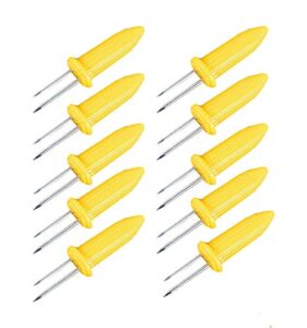 fashionclub corn on the cob holders skewers bbq twin prong sweetcorn holder fork kitchen tool pack of 10