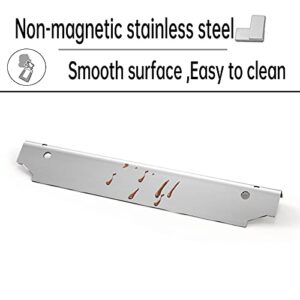 Kalomo Stainless Steel Grill Heat Plate Shield Burner Cover Heat Tent Flame Tamer, BBQ Gas Grill Replacement Parts for Dyna-Glo 3 Burner Open Cart Propane DGC310CNP-D, DGC310BNP-D, 13 7/10 × 3 1/5”