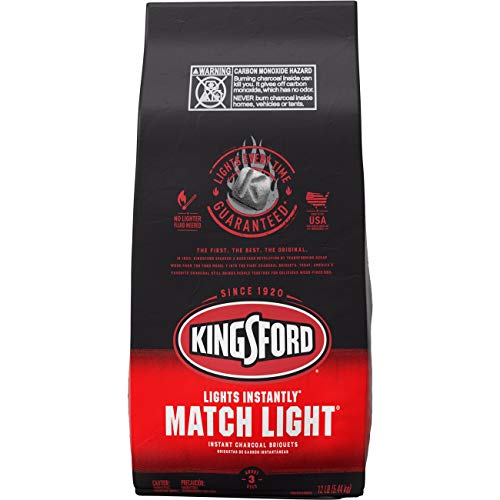 Kingsford 32090 Match Light Charcoal Briquettes, 12 lb, Black