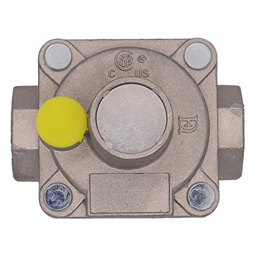 MeTer Star Gas Pressure Regulator Propane hose NG Regulator with 3/8"NPT Thread Inlet Pressure 7" and Outlet Pressure 3-5"