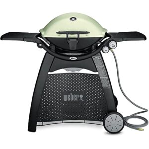 Weber 57067001 Q3200 Portable Natural Gas Grill Titanium Bundle with Premium 2 YR CPS Enhanced Protection Pack