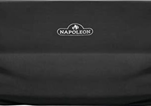 Napoleon 61826 PRO 825 Vented All Weather Waterproof Fabric Built-In Island Grill Cover with Adjustable Hook and Loop Straps, Black