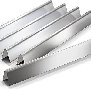 QuliMetal 24.5 Inch Flavorizer Bars for Weber Genesis 300 Series Grills with Side Controls Knobs, Genesis E310 E320 S310 S320 EP310 EP320 (2007-2010), Stainless Steel Heat Plates for Weber 7539 7540