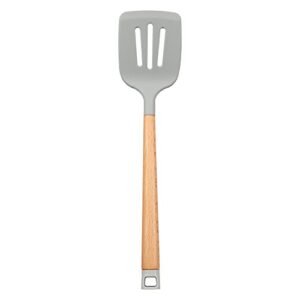 hampton forge beechwood/grey 1 pc slotted turner, 0.30 lb