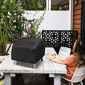 Jungda Portable Grill Cover,Fit for Cuisinart CGG-608,Waterproof Small Table Top BBQ Grill Cover,Heavy Duty 600D Outdoor Tabletop Grill Cover