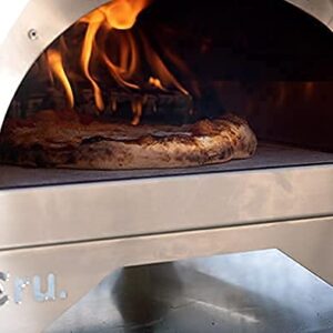 Cru Ovens Model 30 Outdoor Stainless Steel Portable Wood-Fired Pizza Oven, Pizza Peel + Embers Rake Included, Made in Portugal