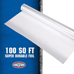 Kingsford Extra Wide Aluminum Foil, 100 Square Feet | Strong and Heavy Duty Aluminum Foil for Grilling, Baking, Roasting, and Food Storage | Kingsford Foil