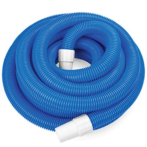 Spiral Wound Swimming Pool Vac Hose - 30 Ft EVA Tube with 1.5-inch Swivel Cuff - Extra Maintenance Supplies & Replacement Cleaning Accessories for Indoor/Outdoor Pools & Spas