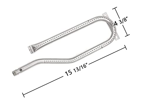 Votenli S9123A (5-Pack) 17 3/4" Heat Plates and 15 13/16" Burners Replacement for Jenn-Air 720-0336, 720-0337, 720-0511, 720-0512 Nexgrill 720-0336, 720-0337, 720-0511, 720-0512, 720-0586A, 720-0584A