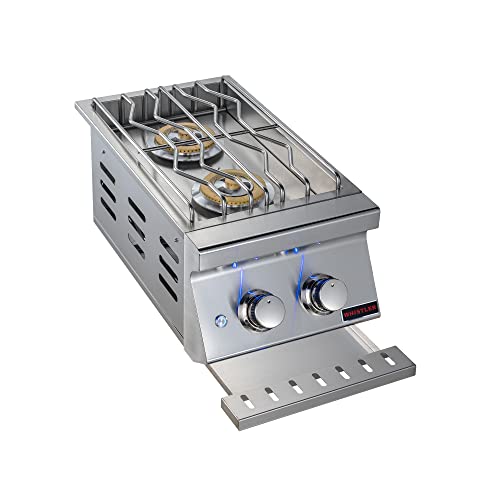 Whistler BBQ Grill Built In Double Side Burner for Outdoor Kitchen Island