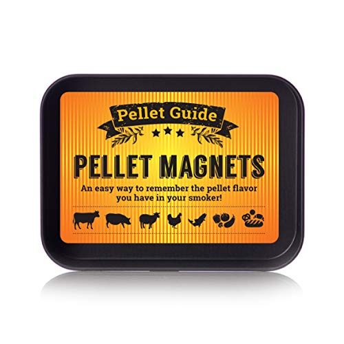 Pellet Magnets, Set of 12, to Help You Remember The Flavor of Pellet You Used Last in Your Smoker.