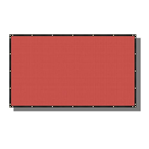 COARBOR 13'X26' Privacy Fence Screen Cover Mesh Blocker with Brass Grommets 180GSM Heavy Duty Fencing for Outdoor Back Yard Patio and Deck Backyard Garden Blocking Neighbor Red-Customized