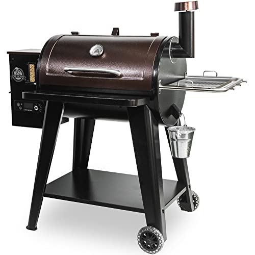 PIT BOSS 10514 PB820D3B Wood Pellet Grill, 820 Square Inches, Mahogany