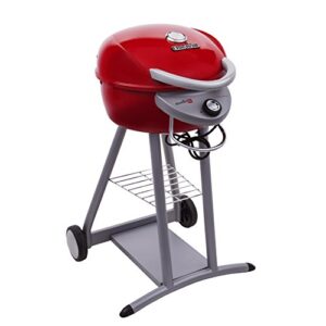 char-broil tru-infrared patio bistro electric grill, red