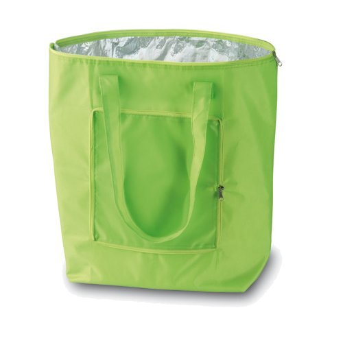 eBuyGB Folding Cooler Bag, 21.59 x 11.99 x 4.5999999999999801 cm, Lime Green