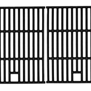 Hongso 17 1/4 Inch Cast Iron Cooking Grill Grates Replacement Parts for Nexgrill 720-0649, Members Mark 720-0691A, 720-0778A, Aussie 6703C8FKK1, Brinkmann 810-9490-F, Backyard Gas Grill, 2-Pack PCD252