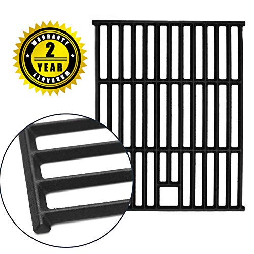 Hongso 17 1/4 Inch Cast Iron Cooking Grill Grates Replacement Parts for Nexgrill 720-0649, Members Mark 720-0691A, 720-0778A, Aussie 6703C8FKK1, Brinkmann 810-9490-F, Backyard Gas Grill, 2-Pack PCD252