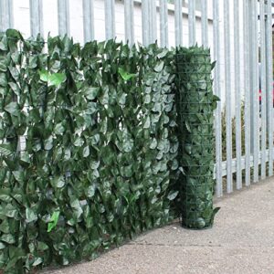 True Products 5056095700856 S1011G Artificial Screening Ivy Leaf 2 Colour Hedge Privacy Garden Fence 1m x 3m, High Long, Green