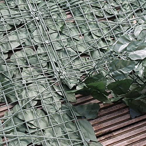 True Products S1011D Artificial Screening Ivy Leaf Hedge Panels On Roll Privacy Garden Fence 1m x 3m high Long, Green, 4 kg