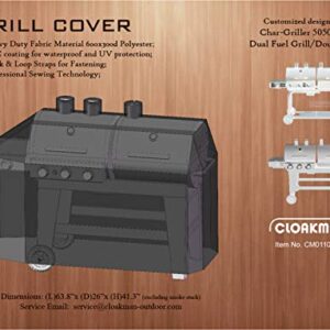 CLOAKMAN Grill Cover fits Char-Griller 5050/5650 Duo/Double Play 8080