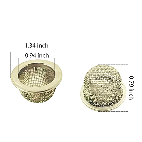 5 PCS Premium Double Screen Filter for Cocktail Smoker, 1.3" Diameter Washable Stainless Steel Mesh Screen Filter Bowl for Bourbon Whiskey Smoker