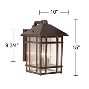 J du J Sierra Craftsman 15" High Outdoor Wall Light