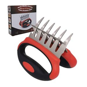 DflowerK Meat Shredding Claws Stainless Steel Shredder Claws BBQ Meat Forks, Perfect for Shredding Handing Pulling Pork Chicken Beef Turkey