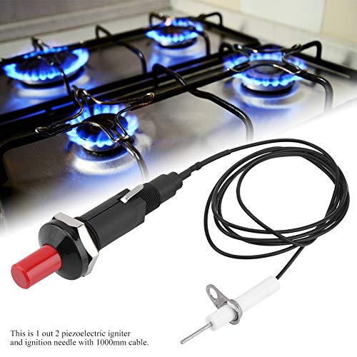 Magma Grill Replacement Piezo Starter, Gas Stove Igniter, Piezo Igniter Spark Ignition Set, Propane Push Button Igniter with Electrode Resistance Wire for Camping, Fireplace, Stove, Oven, Heat