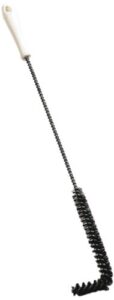 carlisle -23″ l-tipped fryer brush, silver